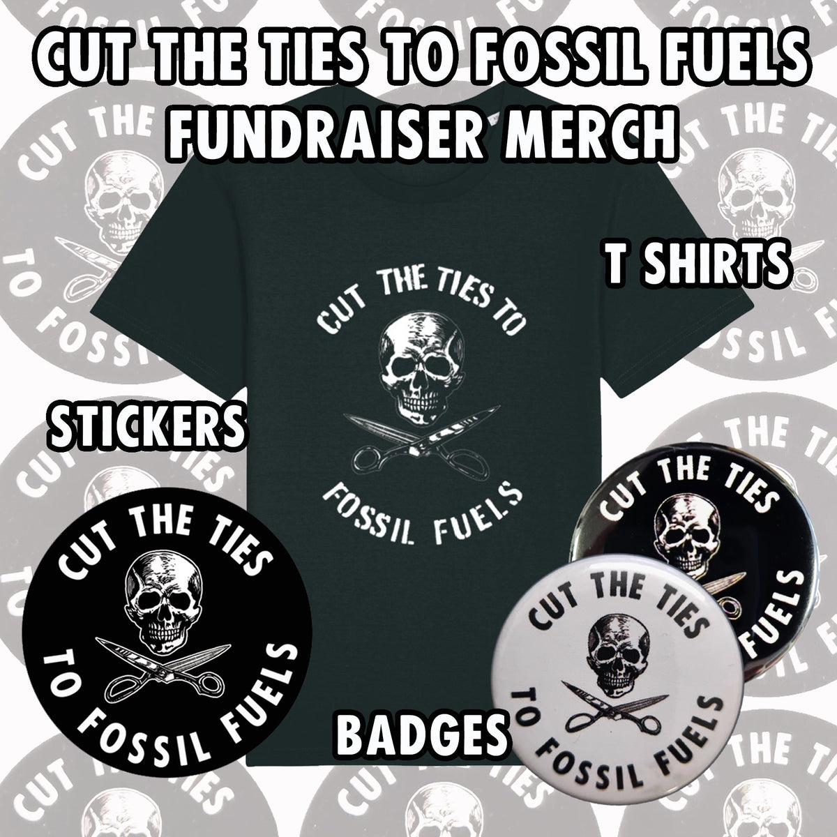 Cut The Ties To Fossil Fuels Official Merchandise – Heavy Manners Artivism
