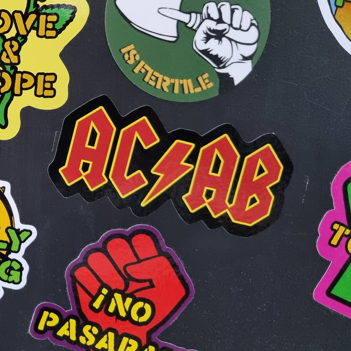 ACAB Vinyl Shaped Sticker – Heavy Manners Artivism