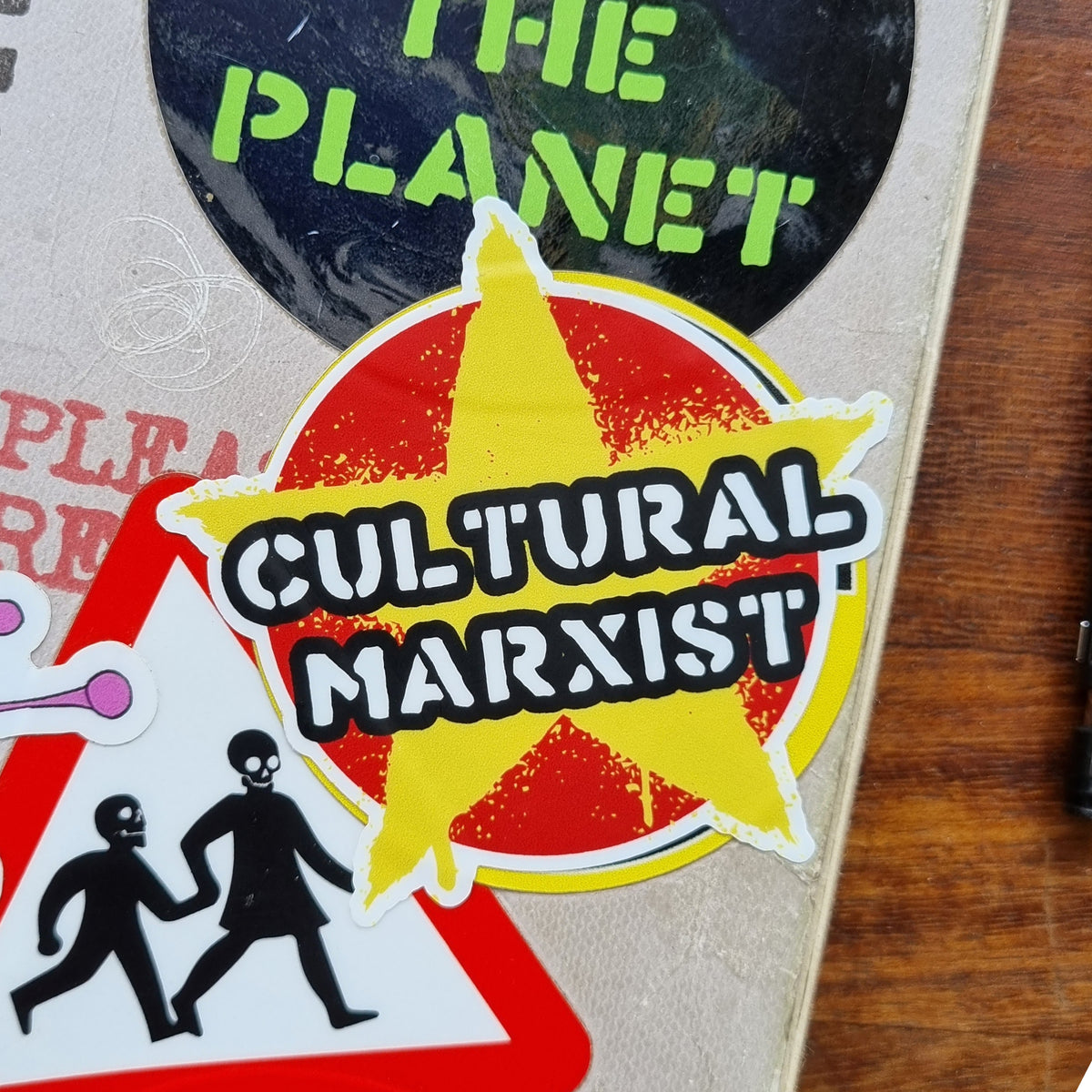 Cultural Marxist Shaped Vinyl Sticker – Heavy Manners Artivism